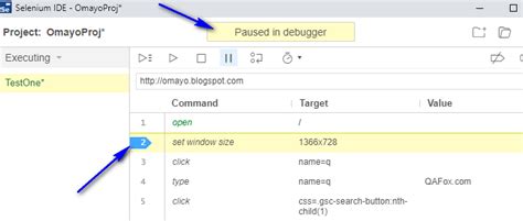 New Selenium IDE Debugging Options QAFox