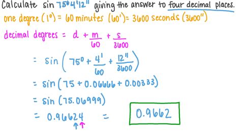 Sine Function Degrees