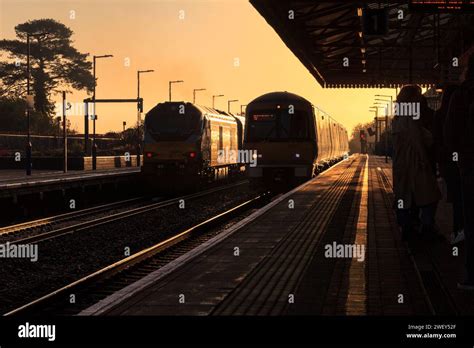 Chiltern Railways Class 68 Locomotive 68013 And Class 168 168002 At Bicester North Railway