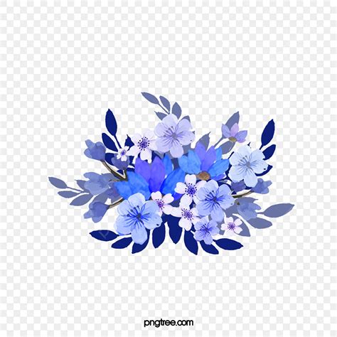 Blue Flowers Clip Art