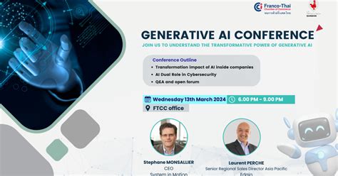 Generative Ai Conference Franco Thaï Chamber Of Commerce