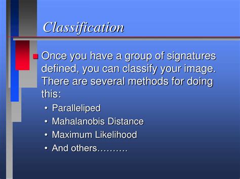 Ppt Introduction To Classification Of Remotely Sensed Imagery