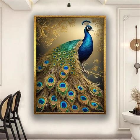 Peacock Wall Decor Etsy