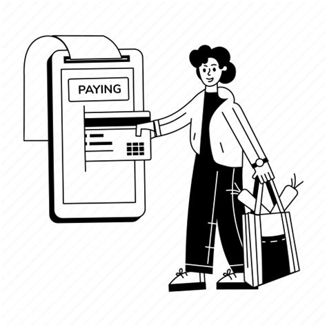 Shopping Illustrations Pos Payment Pos Billing Transaction Checkout