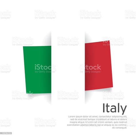이탈리아 플래그 종이 컷 스타일 휴일 카드 디자인이탈리아 플래그 색상의 창조적 배경 내셔널 포스터 주 이탈리아 애국 표지 비즈니스 소책자 전단지 벡터 설계 이탈리아 국기에