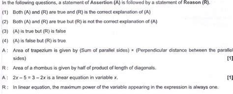 Assertion And Reasoning Question Please Help Me As Fast As Possible
