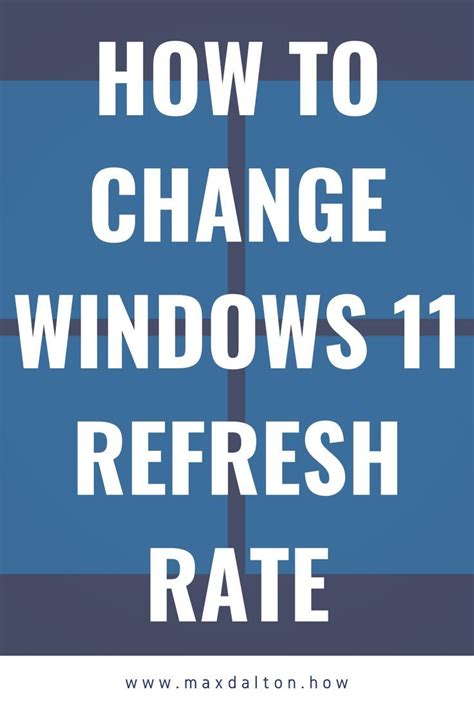 How To Change Windows Refresh Rate Artofit