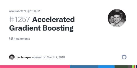 Accelerated Gradient Boosting · Issue 1257 · Microsoftlightgbm · Github