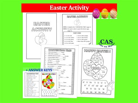 Easter Fun Activity Colouring Easter Eggs And Matching Activity