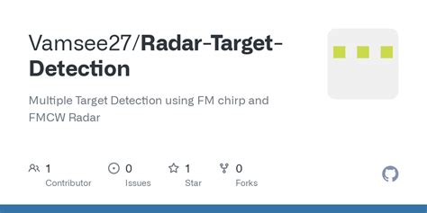 github vamsee27 radar target detection multiple target detection