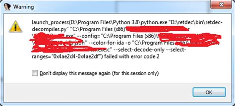 Lauchprocess Failed With Error Code 2 · Issue 59 · Avastretdec