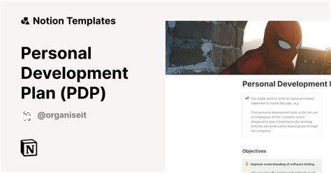Personal Development Plan Pdp Template Notion Marketplace