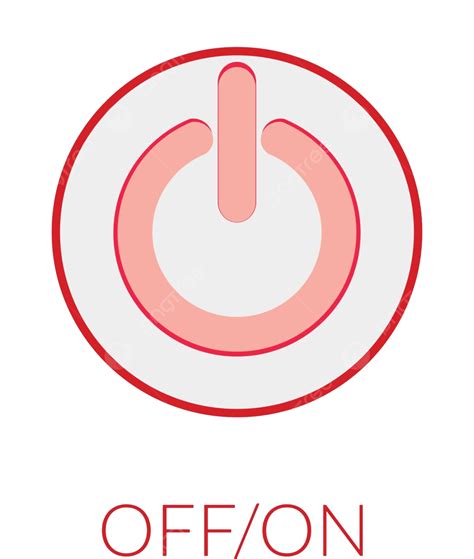 Redtoned Onoff Button Empowering Concept Audio Illustration Sound Vector Audio Illustration