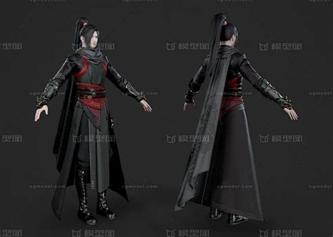 Pbr 武侠 古装 汉服 古代 人物 侠客 少侠 剑侠 青年 剑客 武林角色 大侠 仙侠 花瓣网