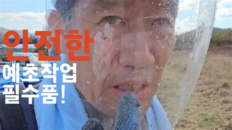 한지마늘 파종 위한 안전한 예초작업 20231103 Youtube