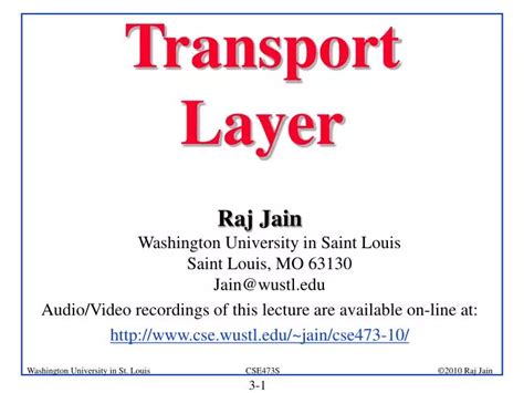 PPT Transport Layer PowerPoint Presentation Free Download ID 6154779