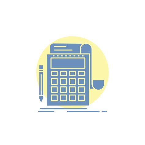 Accounting Audit Banking Calculation Calculator Glyph Icon 12803156 Vector Art At Vecteezy