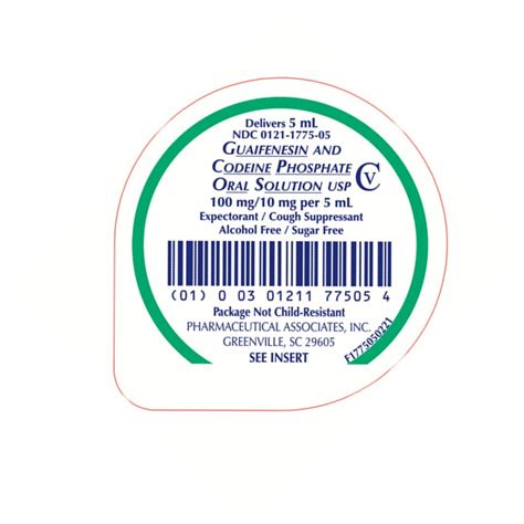 Dailymed Guaifenesin And Codeine Phosphate Solution