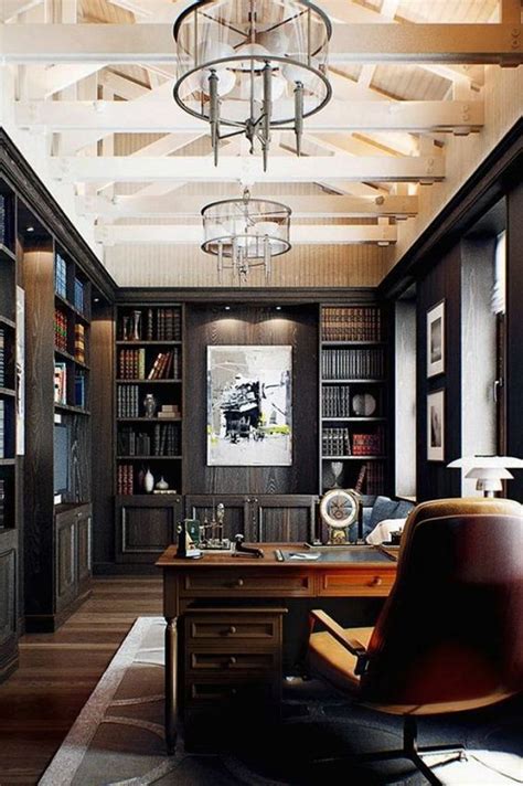 40 Cool And Masculine Home Office Ideas For Men Homemydesign