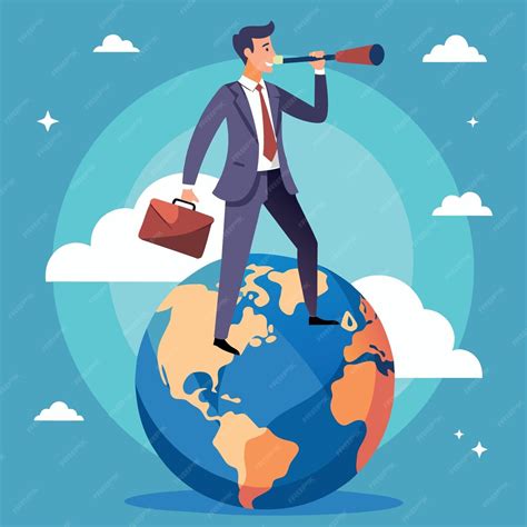 Premium Vector Globalization Global Business Vision World Economics Or Business Opportunity