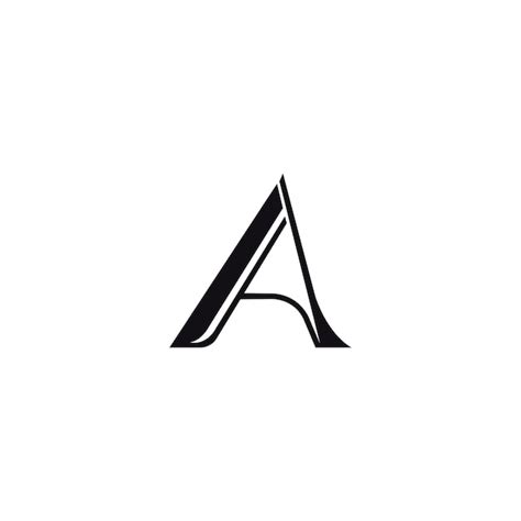 premium vector letter a minimal logo design template