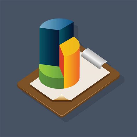 Pie Chart Isometric D Illustration Vector Art At Vecteezy
