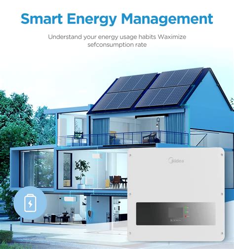 Midea Grid Connected Solar Inverter 110v Single Phase 5kw Hybrid Solar Inverter With Dual Mppt