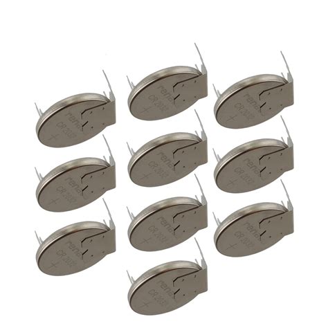 10x CR2032RH1 MFR 3V Lithium Coin Battery HORZ 3 PIN For PCB RTC Boards Walmart Com