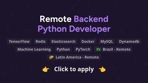 Remote Backend Python Developer At Workana