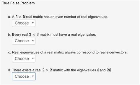 Solved A X Real Matrix Has An Even Number Of Real Chegg Com