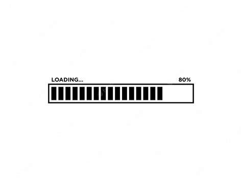 premium vector loading progress bar icon vector template