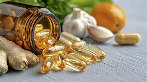 Naturally Boost Your Immune System Generative Ai Illustration Stock