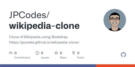 Github Jpcodeswikipedia Clone Clone Of Wikipedia Using Bootstrap