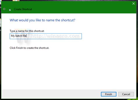 Pin A Batch File To The Start Menu Or Taskbar In Windows 10