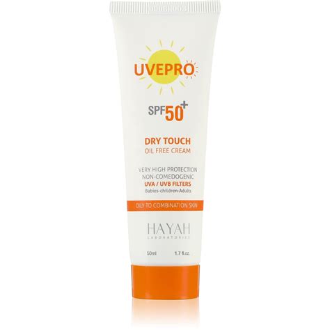 Uvepro Hayah Sunscreen Dry Touch Oil Free Cream 50ml Drdawood Store