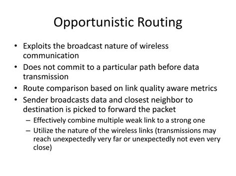 Ppt Soar Simple Opportunistic Adaptive Routing Protocol For Wireless