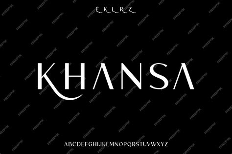Premium Vector Elegant Minimalist Sans Serif Alphabet Display Font