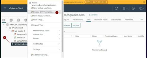 How To Create A Vm With An Ovf Template In Vcenter Cloudspress