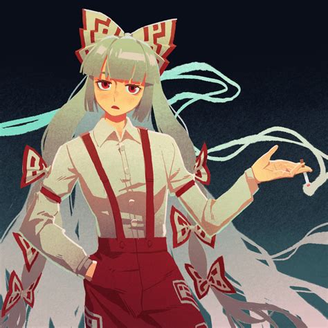 Fujiwara No Mokou Touhou Drawn By Chenwei Jun Danbooru