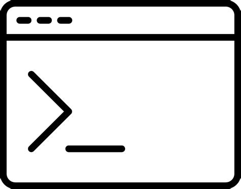 Terminal Line Icon 50476340 Vector Art At Vecteezy