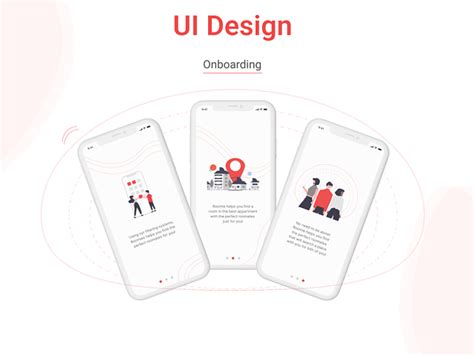 onboarding ui design roomies mobile app design by bilal khalil ux