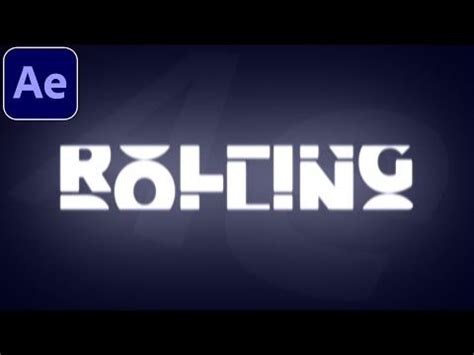 (8976) Rolling Text Animation Tutorial in After Effects | Scrolling ...