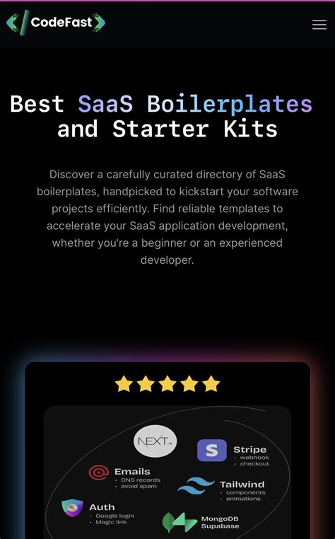 codefast saas boilerplate directory