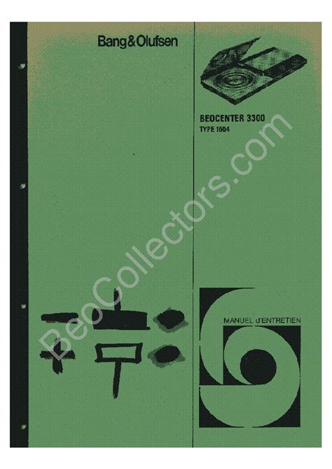 BANG-OLUFSEN BEOCENTER 3300 Service Manual download, schematics, eeprom ...