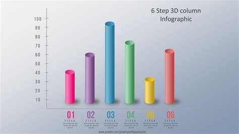 Download Powerpoint 6 Step 3d Column Infographic 38 Powerup With Powerpoint