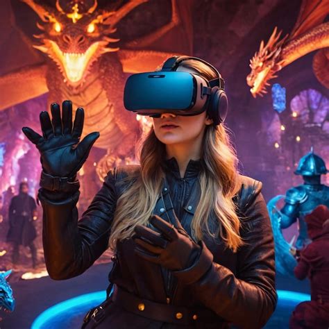 Virtual Reality Gaming Premium Ai Generated Image