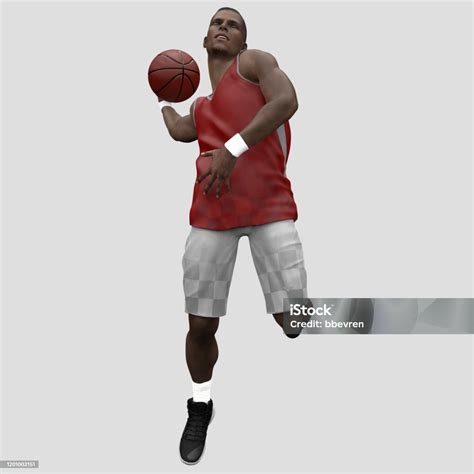 전면 격리 3d 렌더링에서 한 손 덩크 클래식 포즈 보기 3차원 형태에 대한 스톡 사진 및 기타 이미지 3차원 형태 건강한 생활방식 경기 스포츠 Istock
