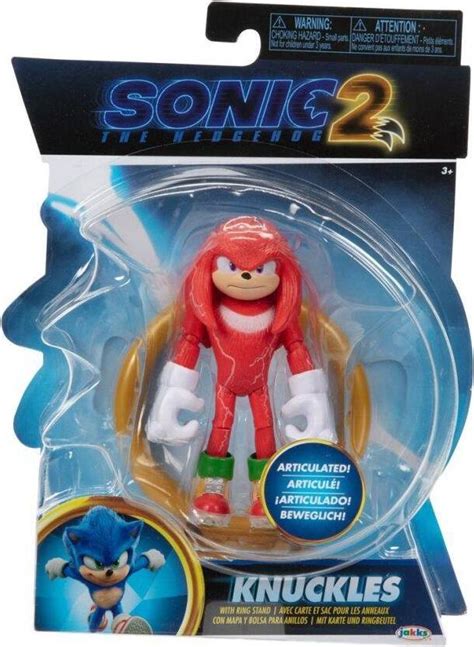 JAKKS Pacific Knuckles Sonic the Hedgehog 2 Movie 4" action figure • Price