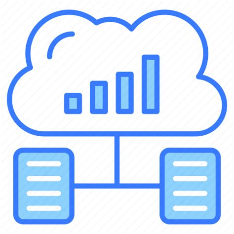 Cloud Analytics Analysis Statistics Data Chart Computing Icon