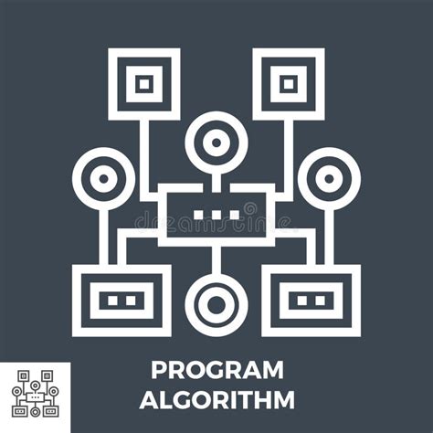 Program Algorithm Line Icon Stock Vector Illustration Of Program